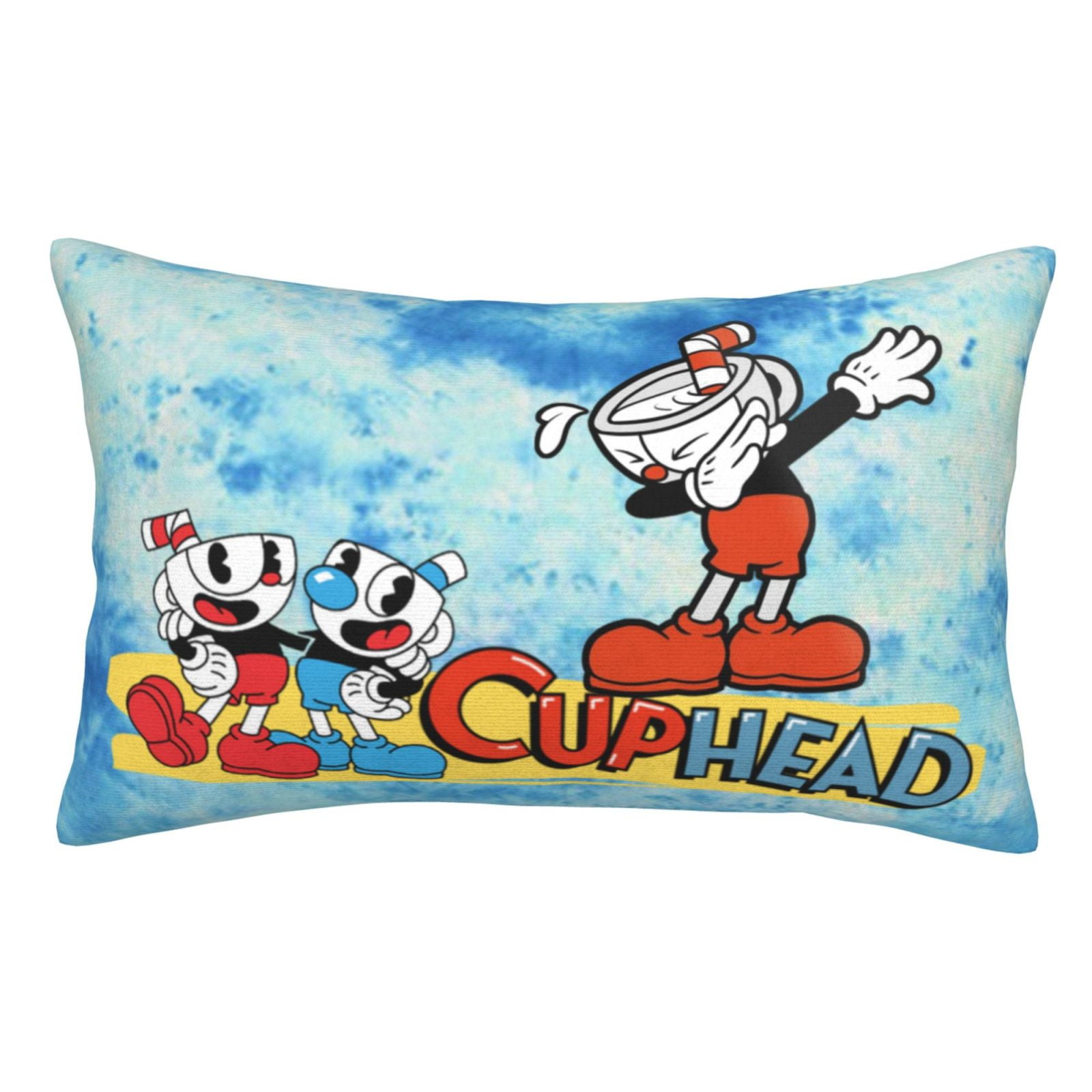 Dab Cuphead Mugman Pillowcase Cushion Pillow Covers With Hidden Zipper ...