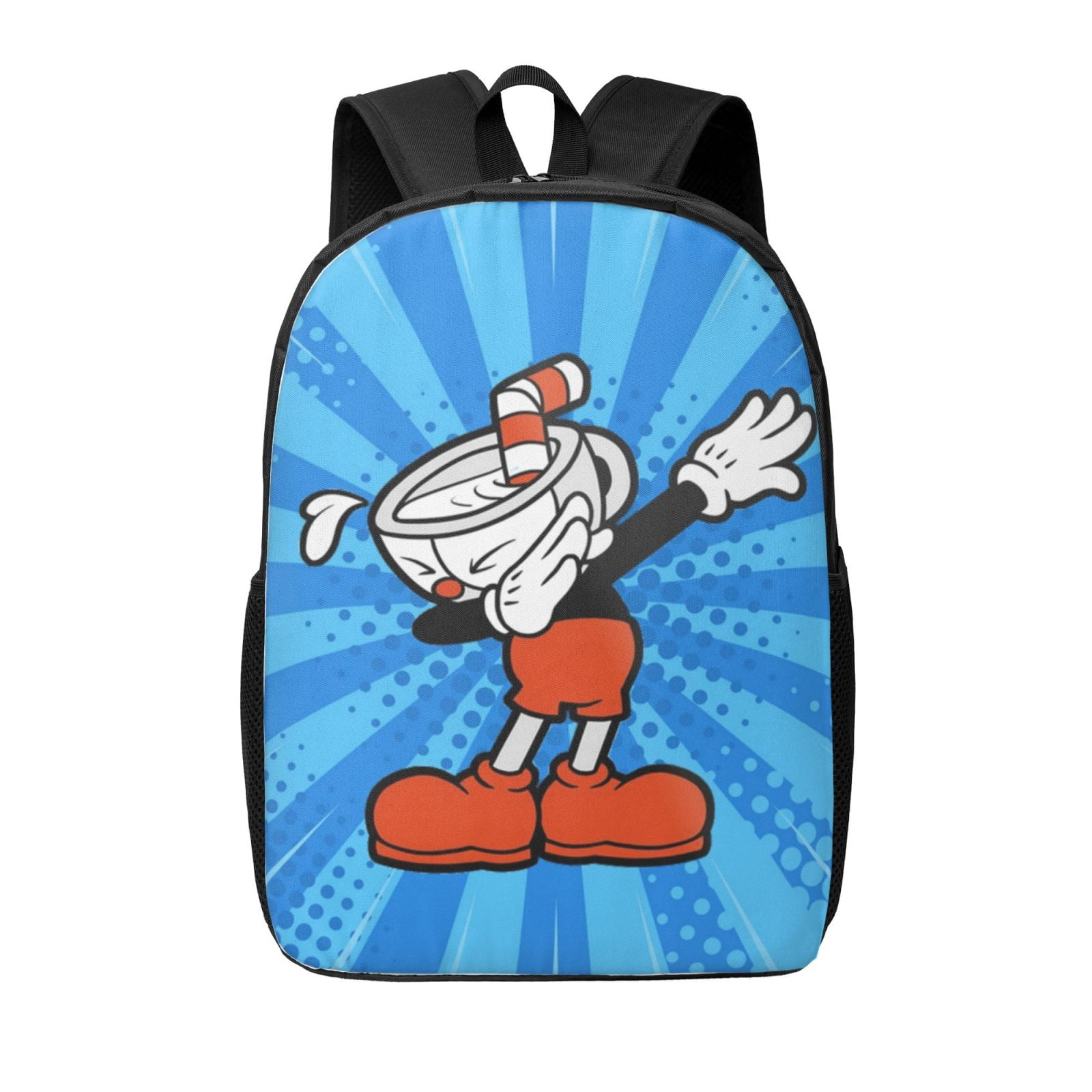 Dab Cuphead Mugman Unisex Backpack Daypack Laptop Bag 17in Bookbag ...