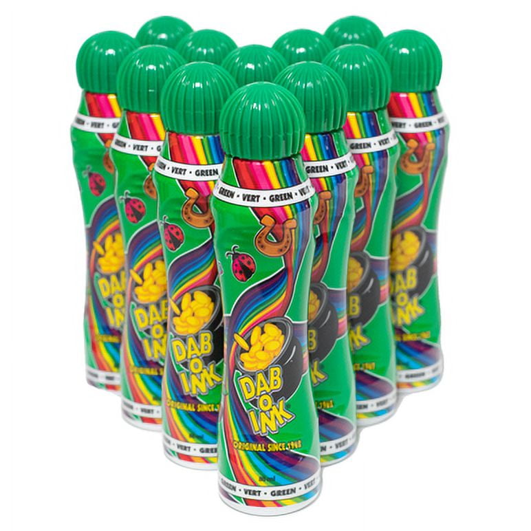 Dab-O-Ink Bingo Daubers - 12 Pack - Green - 3 ounce size - Bingo Ink ...