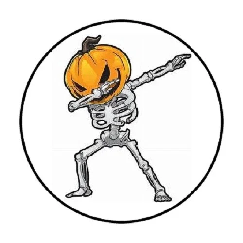 Dab Pumpkin Skeleton Sticker Phone Decal Water Bottle Stickers Car ...