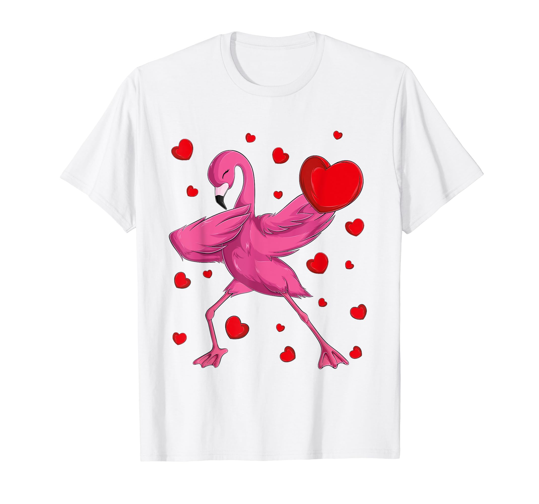 Dab Tropical Bird Dabbing Flamingo Valentine's Day Men Women T-Shirt ...