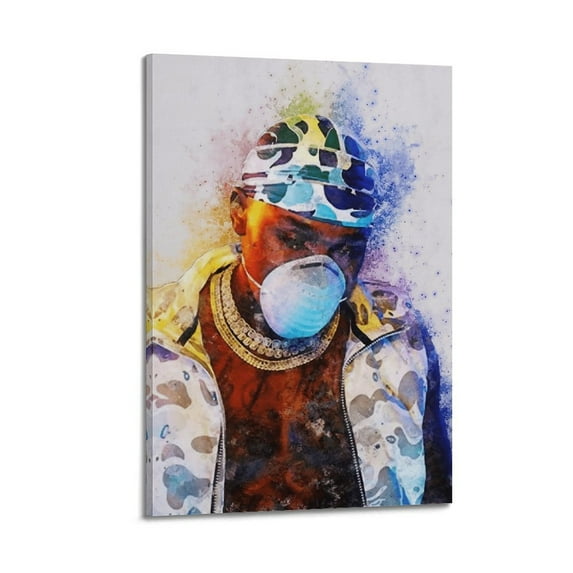 Dababy Rockstar Ft Roddy Ricch Lyrics Anime Star Music Picture Wall Art ...