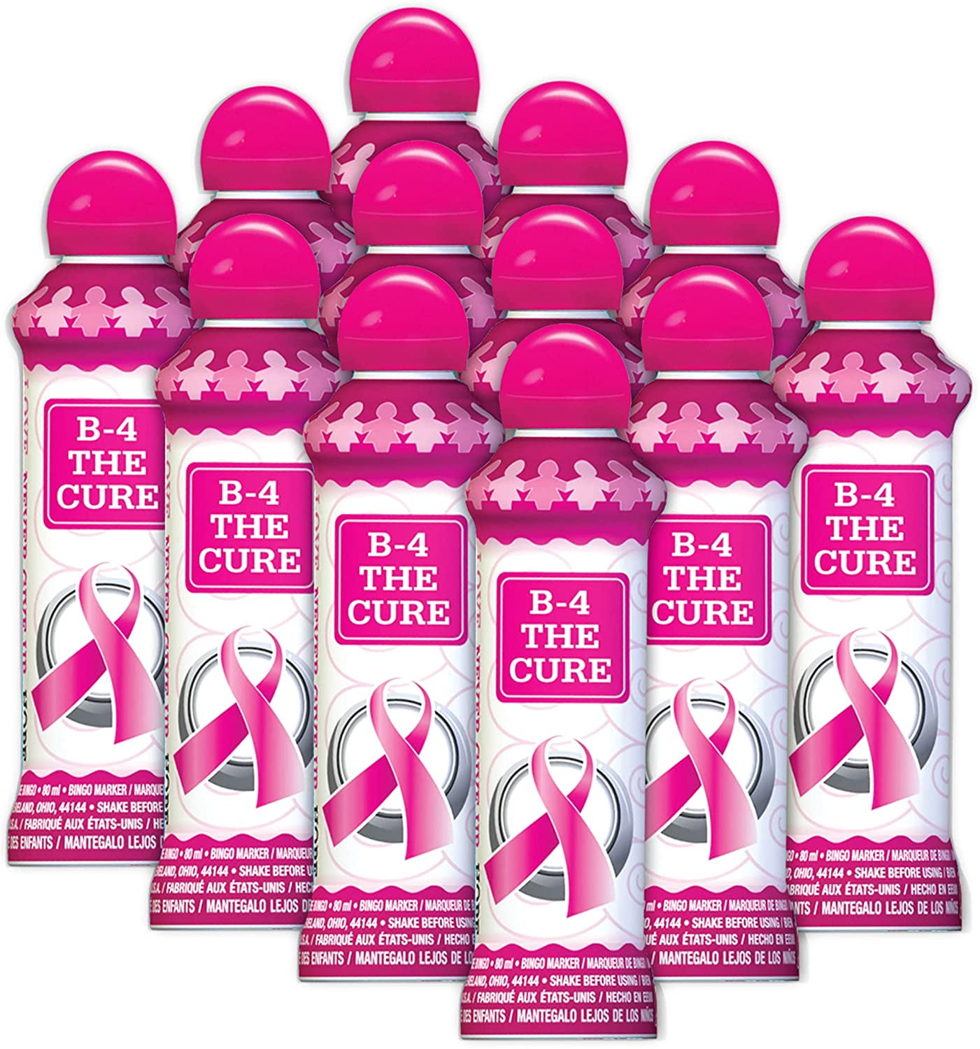 Dabbin' Fever Pink Ribbon Breast Cancer Awareness Bingo Daubers One ...