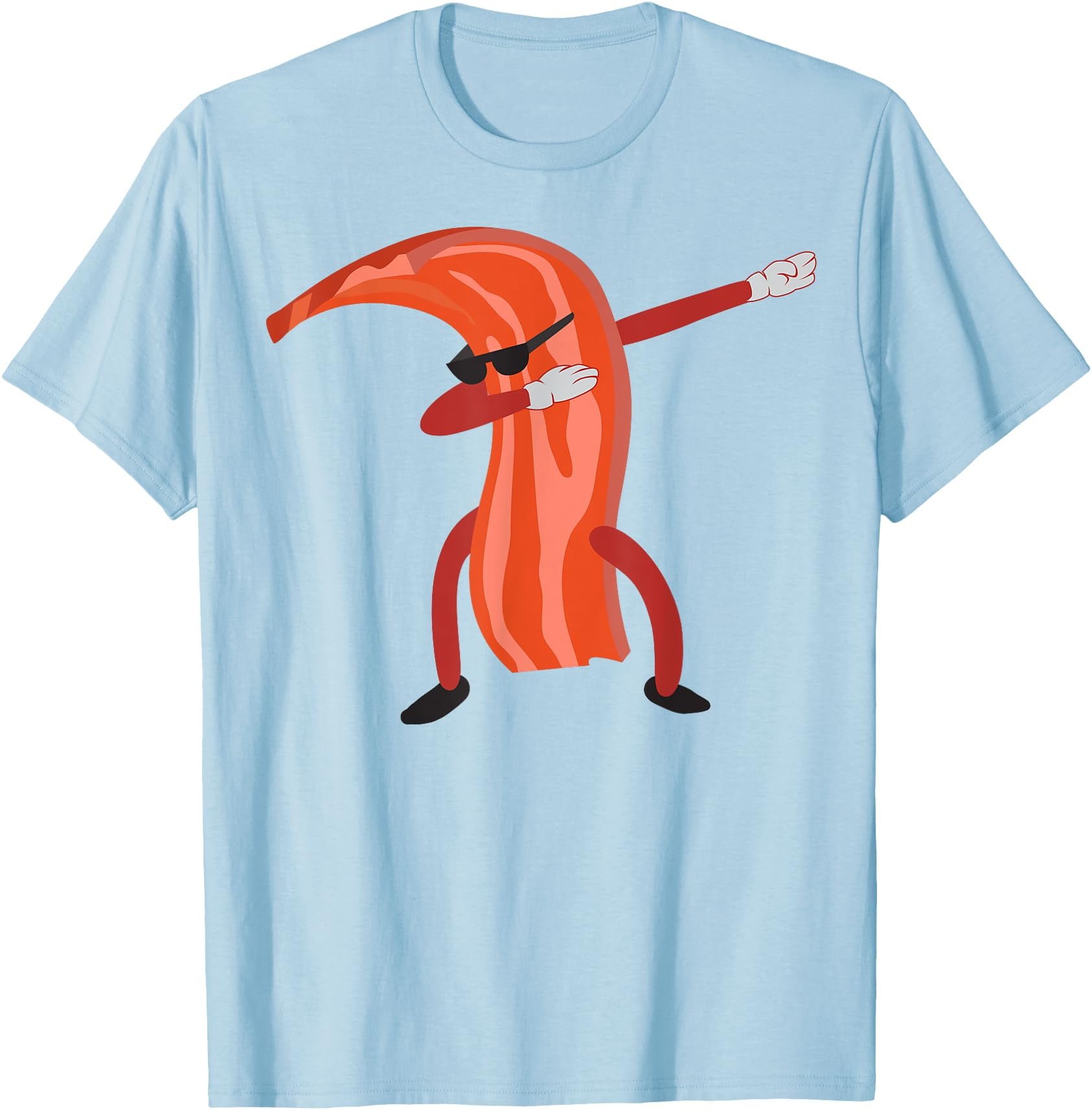Dabbing Bacon Cool Dainty Cut of Pork T-shirt Gift,Red Color,Size 2XL ...