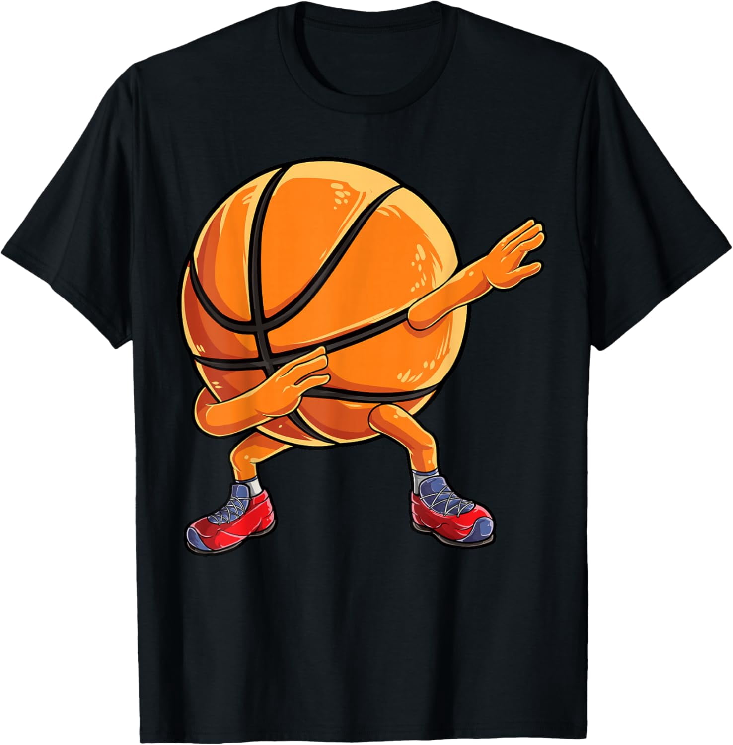 Dabbing Basketball Ball Funny Men Women Sports Player Dab T-Shirt ...