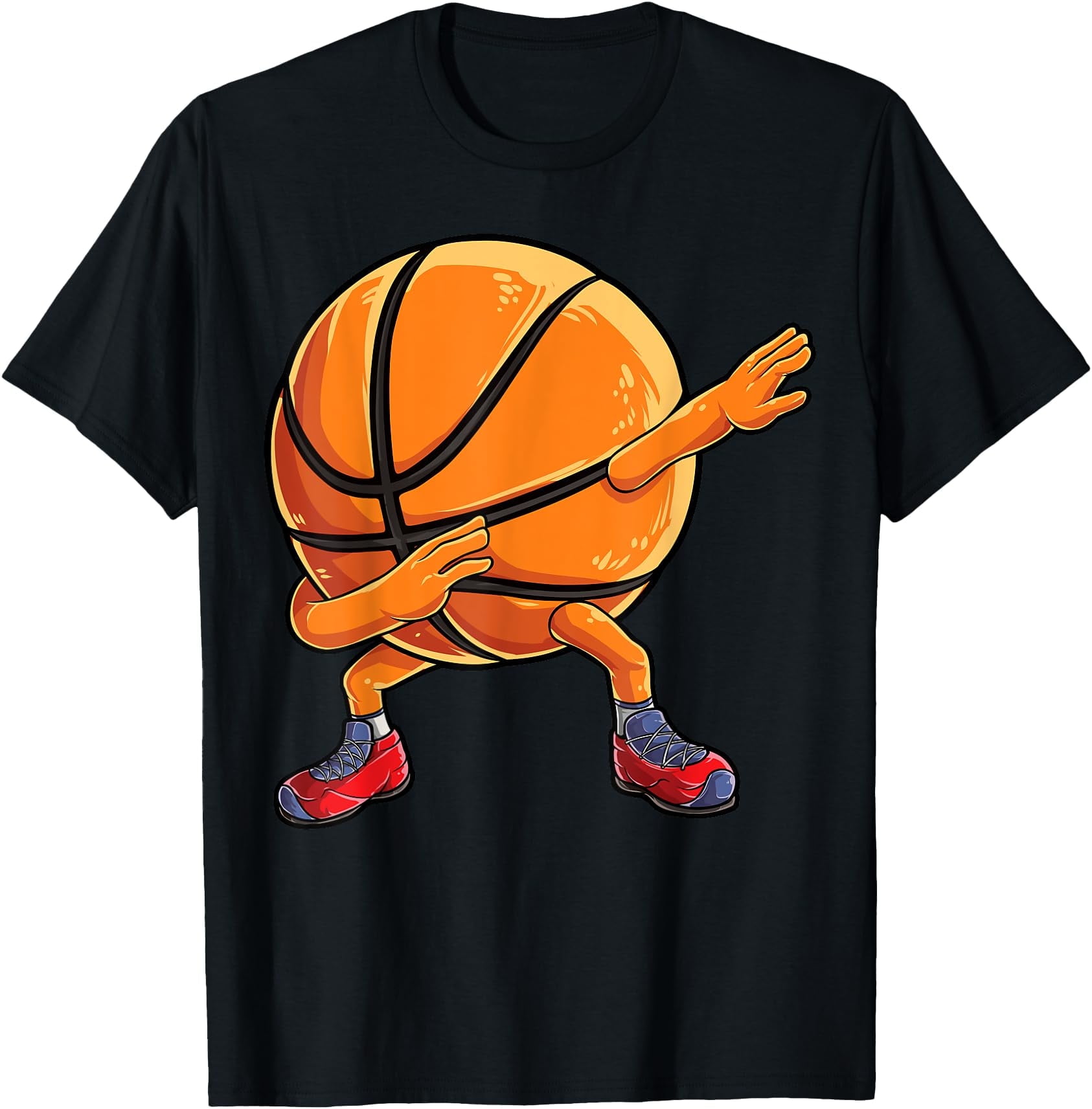 Dabbing Basketball Ball Funny Sports Player Dab Softstyle T-Shirt for ...