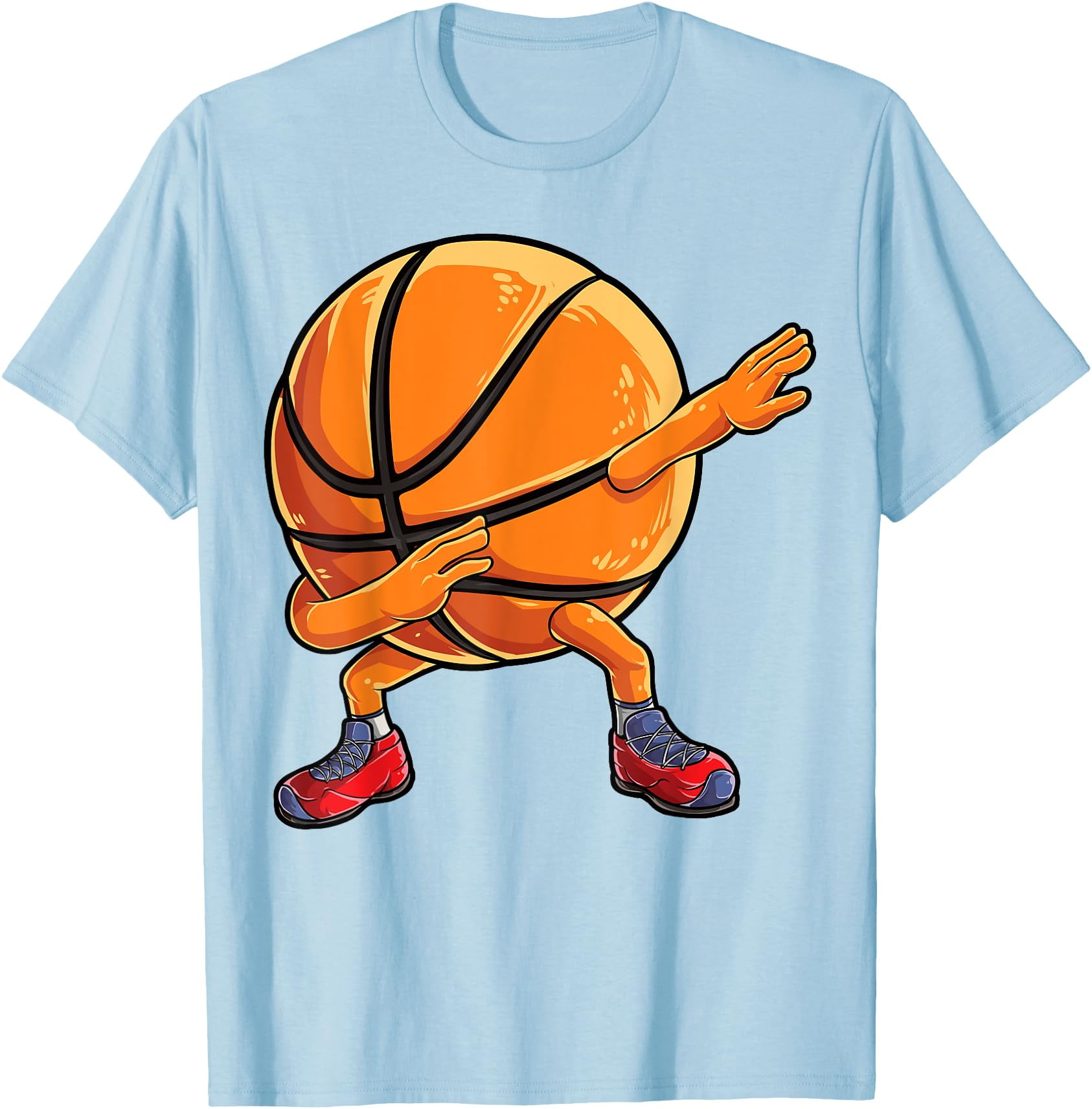 Dabbing Basketball Ball Funny Sports Player Dab Softstyle T-Shirt for ...