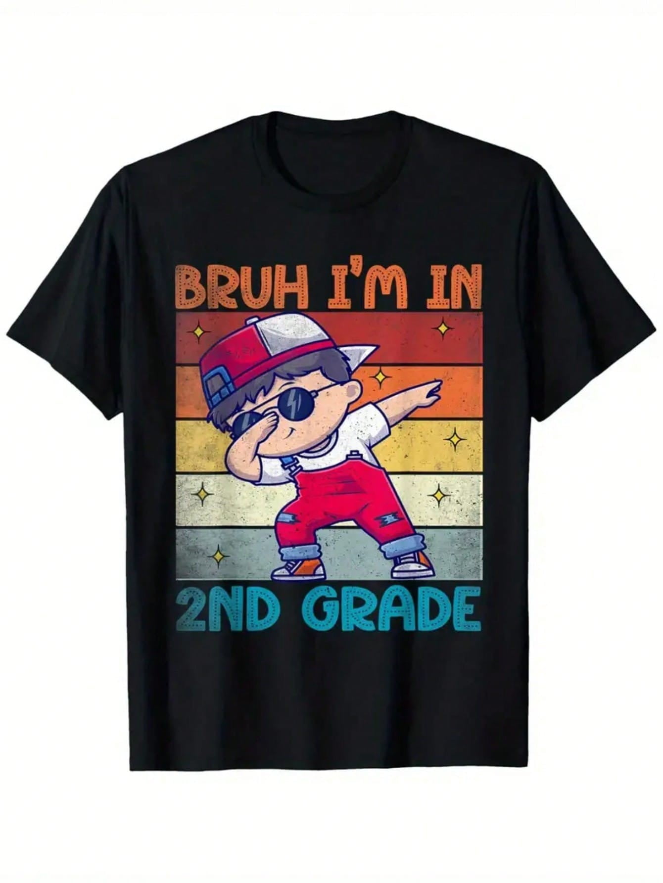 Dabbing Boy Bruh i'm in 2nd Grade Funny Back To School Boys T Shirt ...