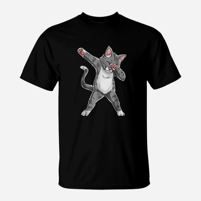 Dabbing Cat Cats Kitty Kitten Dab TShirt - Walmart.com
