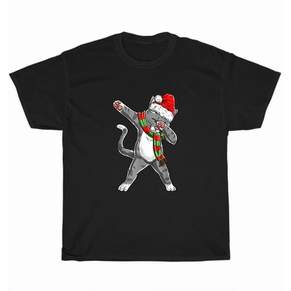 Dabbing Cat Festive Kitten Dab Dance Holiday Winter Cheer Unique Unisex ...