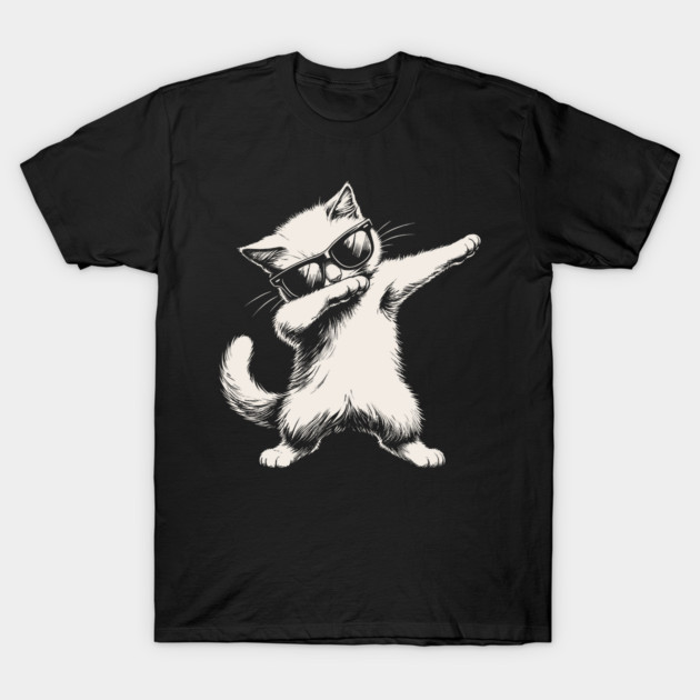 Dabbing Cat Funny Dance Move Pet Lover Graphic Unisex T-Shirt M591294 ...