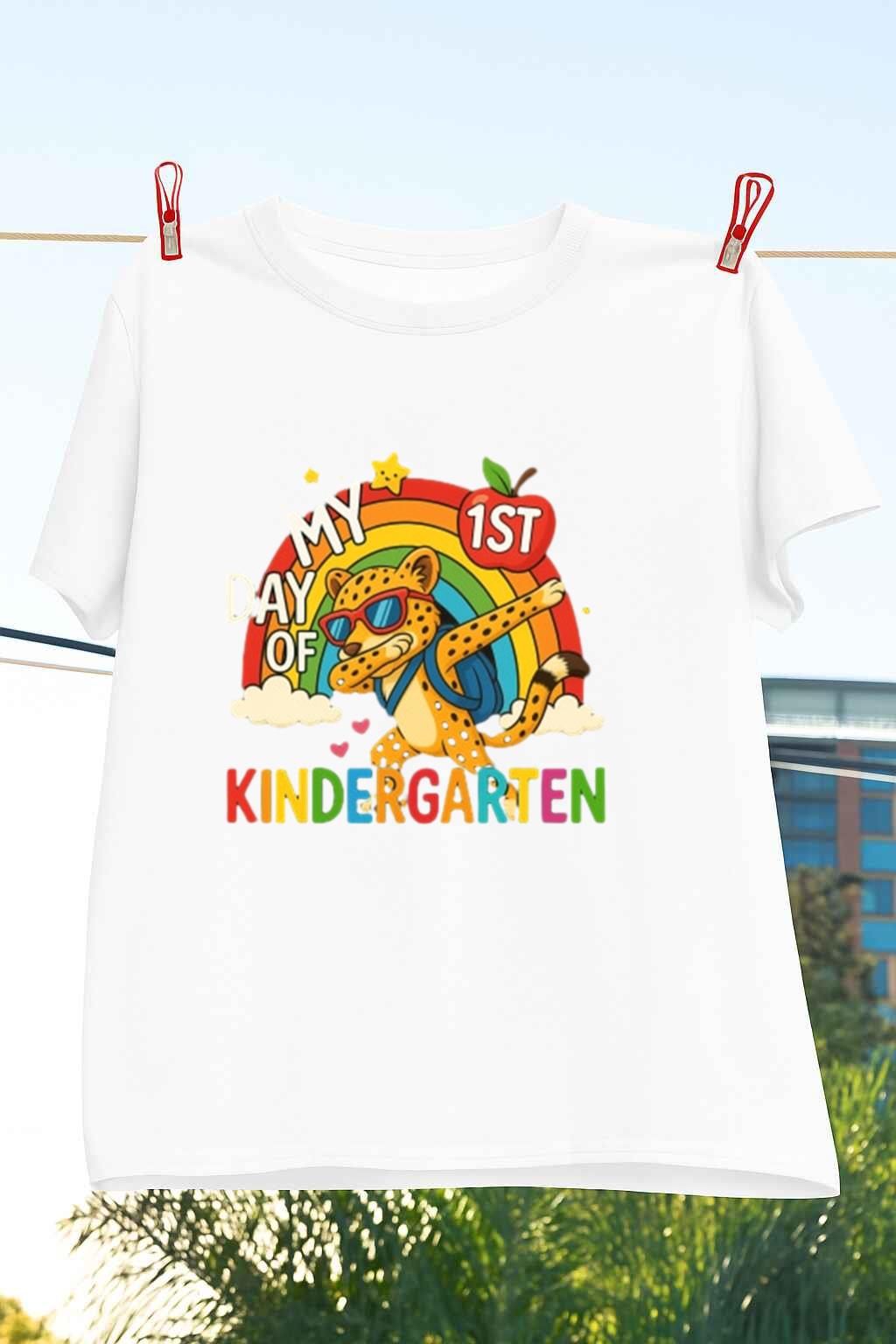 Dabbing Cheetah Sunglasses Funny Kindergarten First Day School Unisex T ...