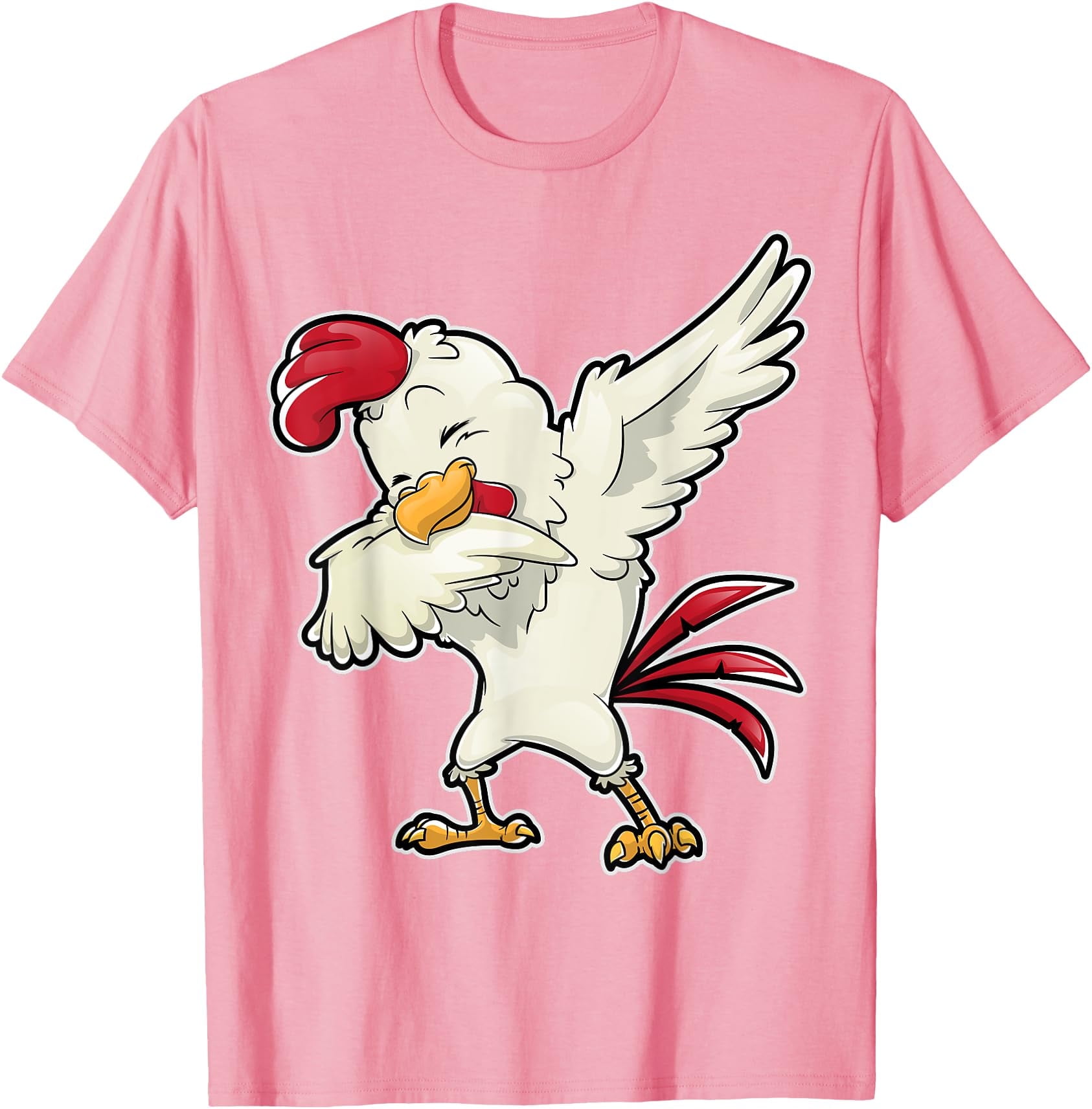 Dabbing Chicken Funny Farmer Farm Dab Dance Softstyle Unisex T-Shirt ...