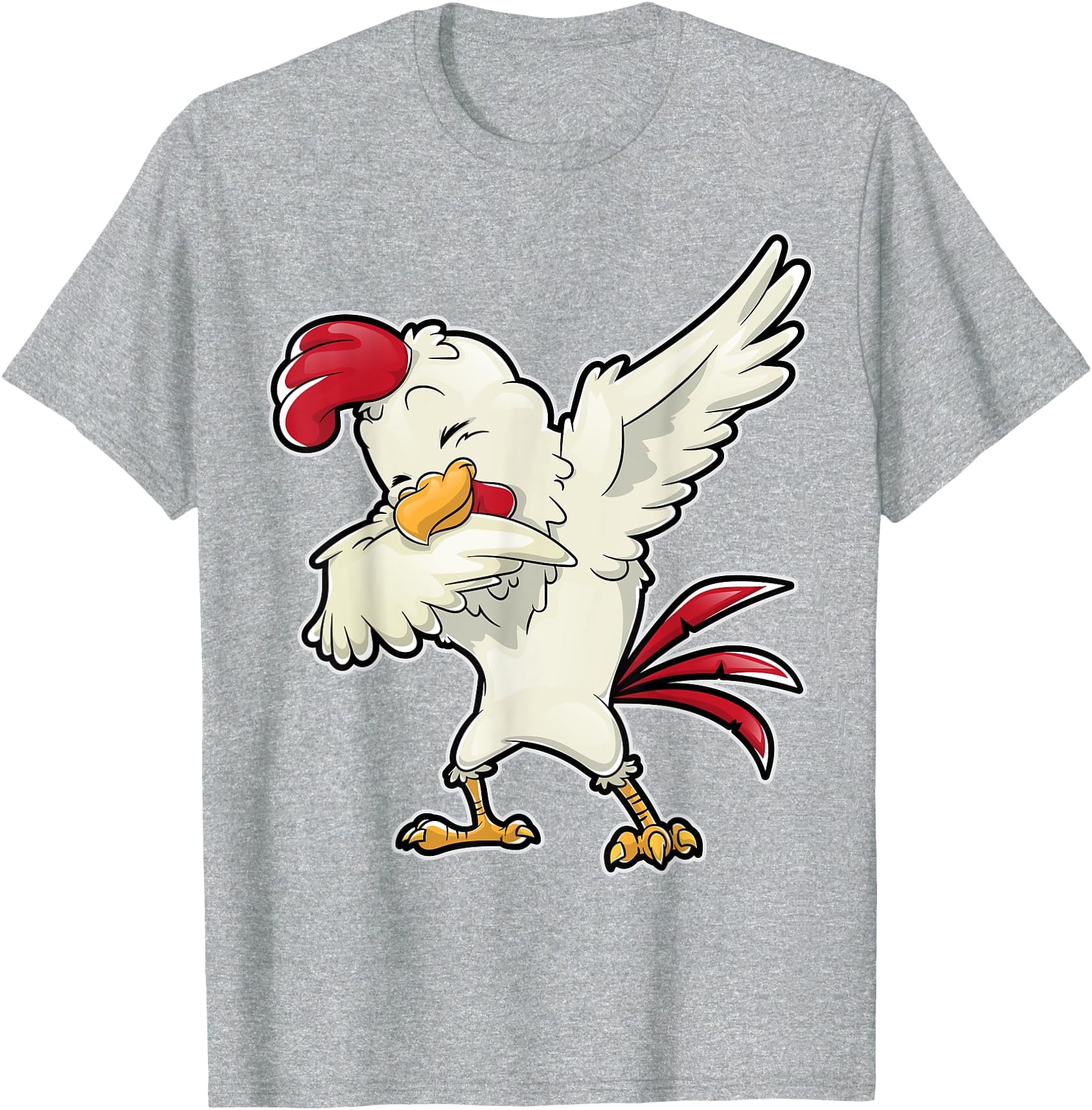 Dabbing Chicken Funny Farmer Farm Dab Dance Softstyle Unisex T-Shirt ...