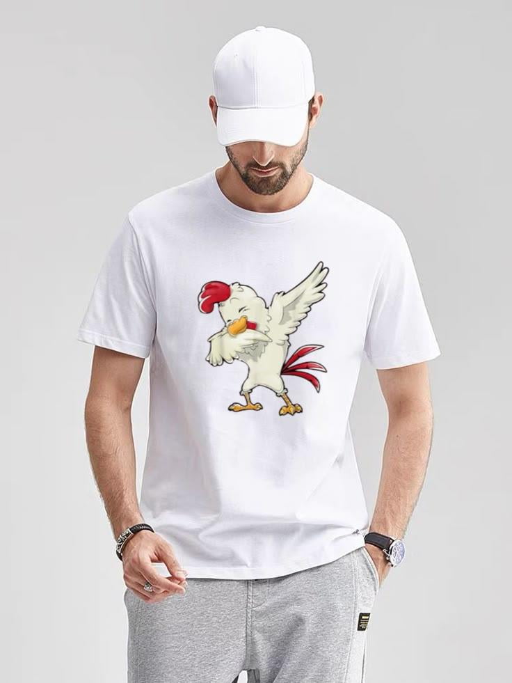 Dabbing Chicken T-shirt Funny Farm Dance Graphic for Chicken Farmer Dab ...