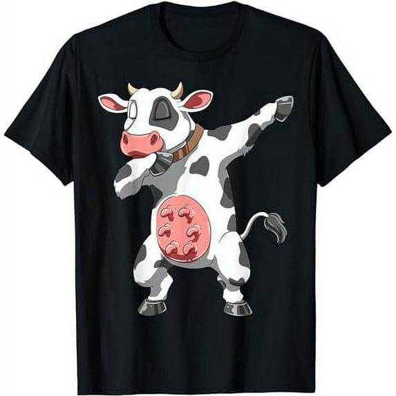 Dabbing Cow Dab Cow Dancing Cow Farm Birthday Party T-Shirt - Walmart.com