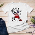 Dabbing Dalmatian America Soccer Fan Jersey Us Flag Football Unisex T ...