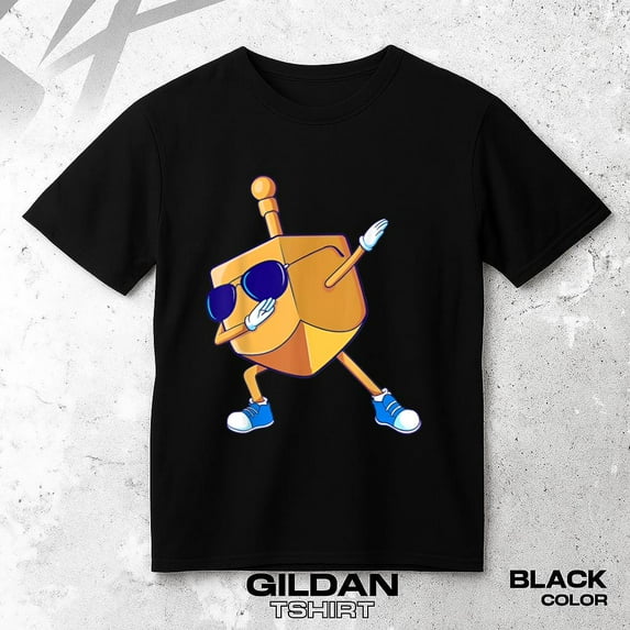Dabbing Dreidel Funny Hanukkah Dancing Chanukah Jewish Kids Unisex T ...