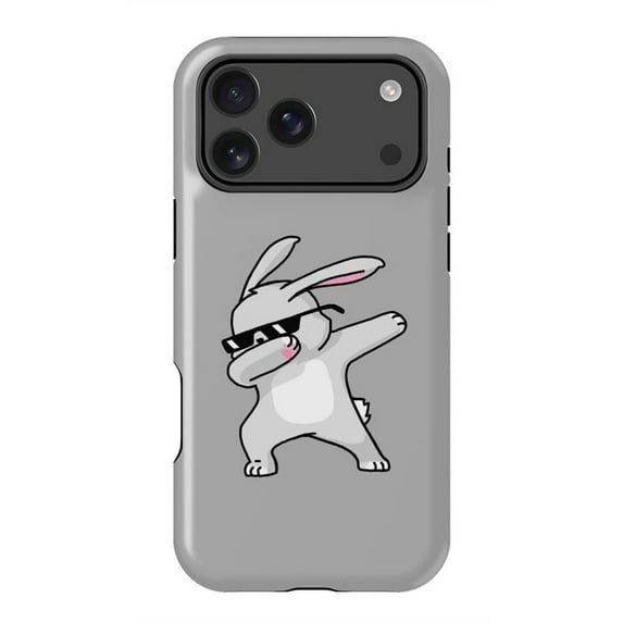Dabbing Easter Bunny Funny Holiday Cartoon iPhone Case for iPhone 17 to ...