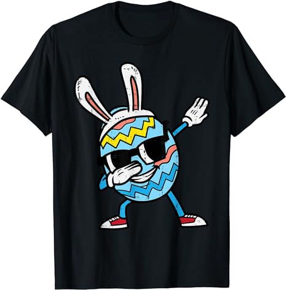 Dabbing Easter Egg Bunny Cute Dab Dance Boys Kids Men Youth T-Shirt ...