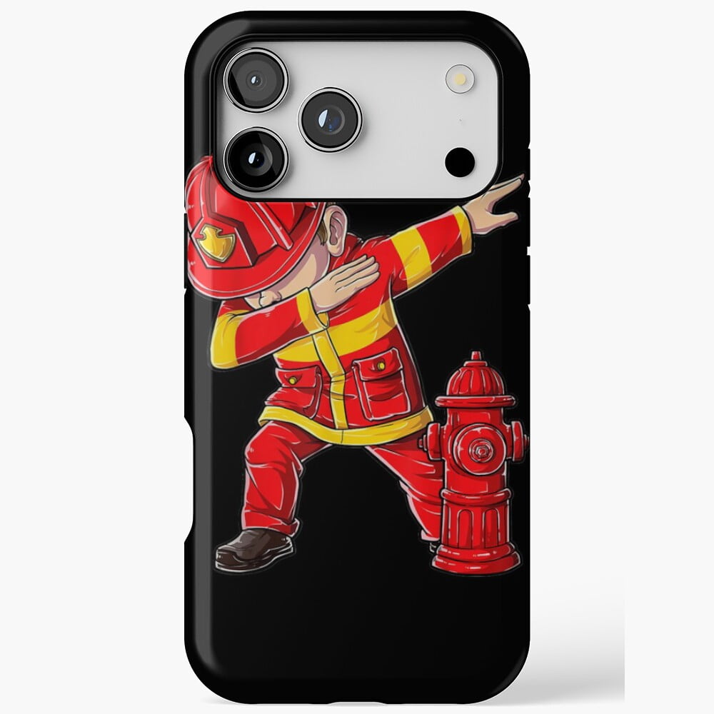Dabbing Firefighter Boys Dab Dance Funny iPhone Case 17 11 12 13 14 15 ...