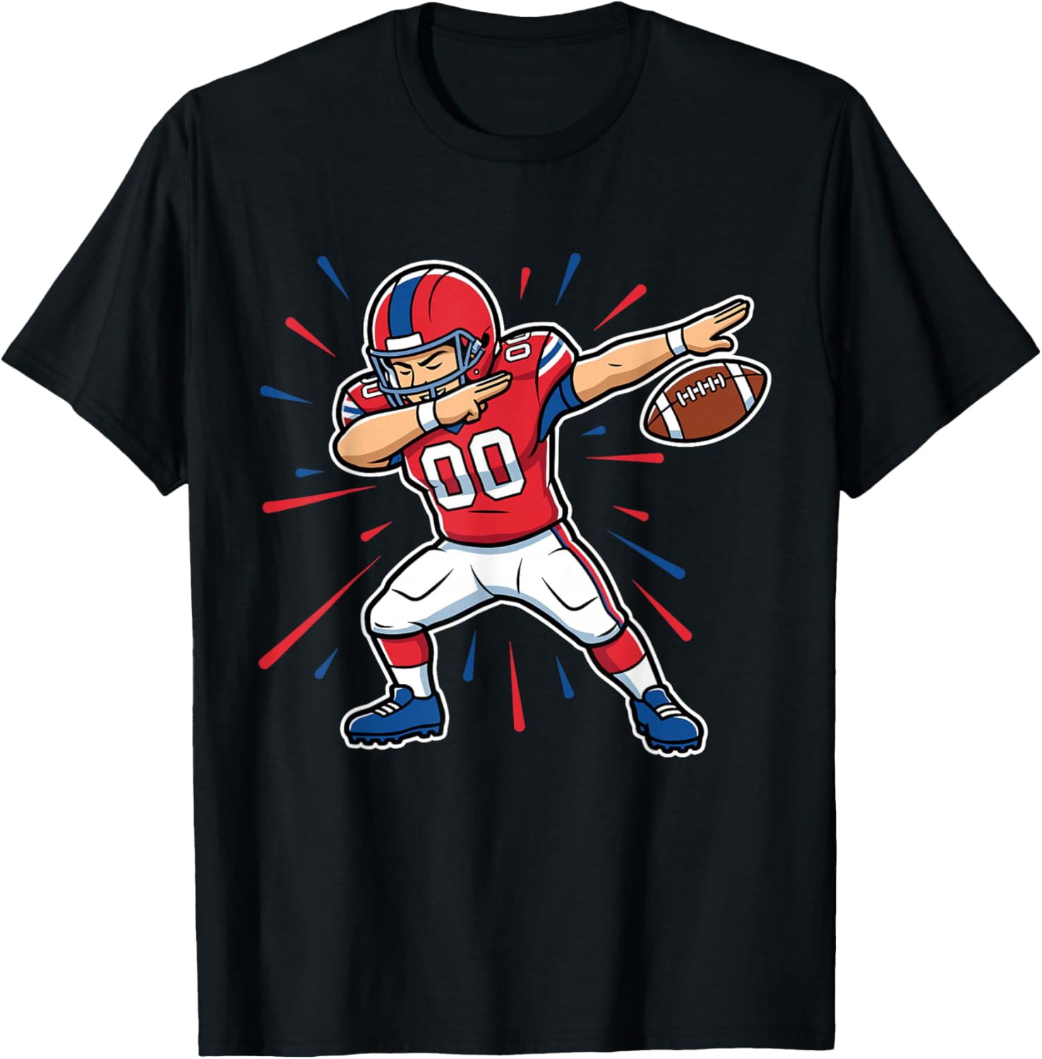 Dabbing Football Player American Football Season Dab Dance T-Shirt ...