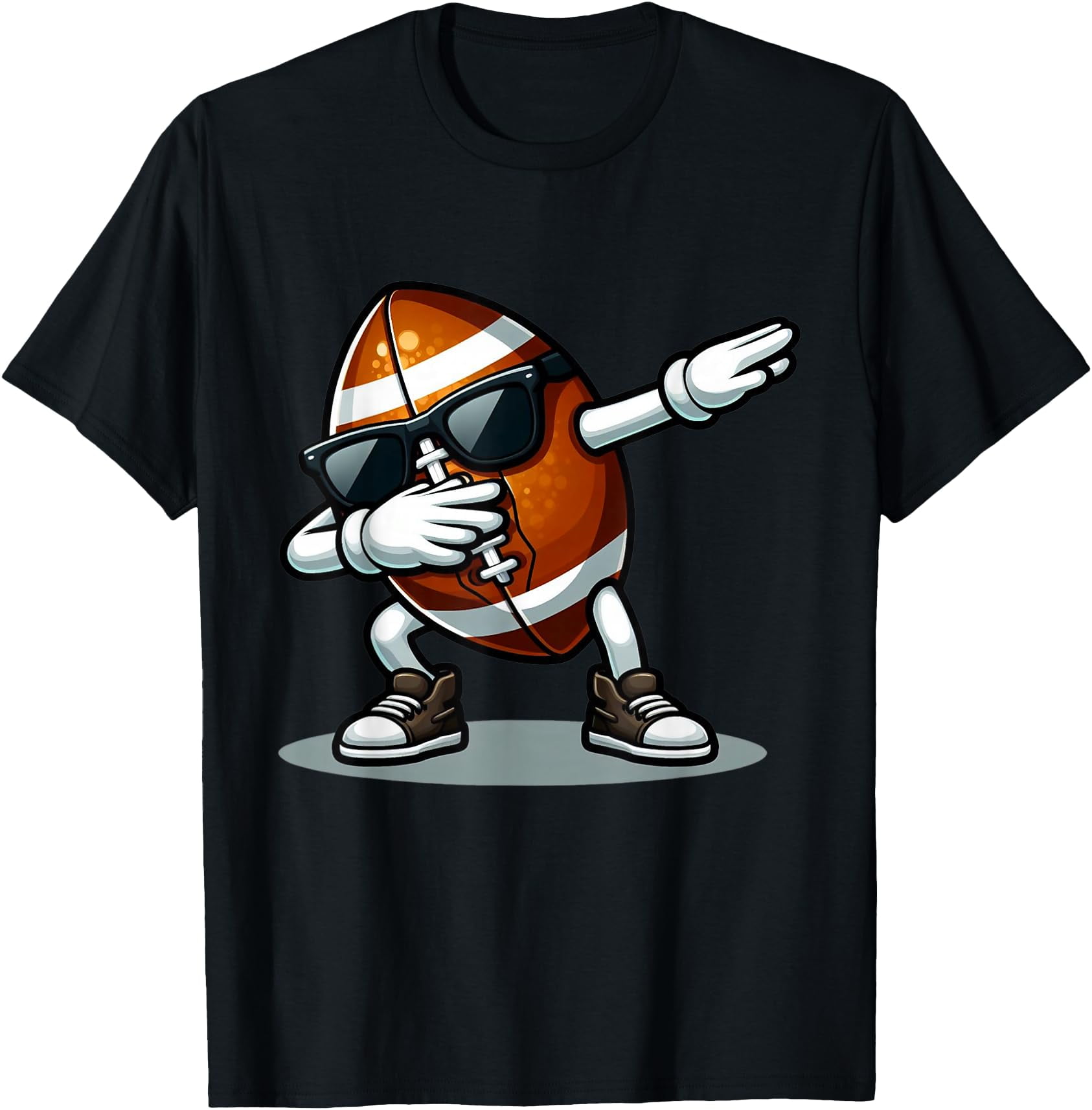 Dabbing Football Shirt Vintage Retro Apparel Unise T-Shirt Black ...