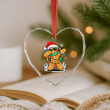 Dabbing Gingerbread Dab Ornament, Crystal Glass Ornament - Walmart.com