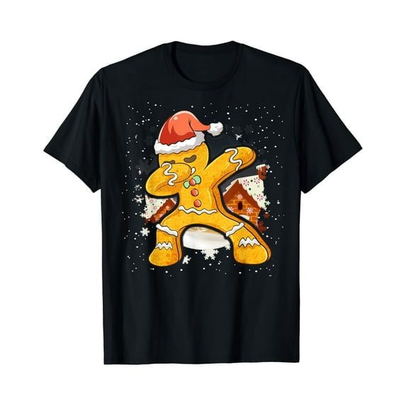 Dabbing Gingerbread Man He T-Shirt - Walmart.com