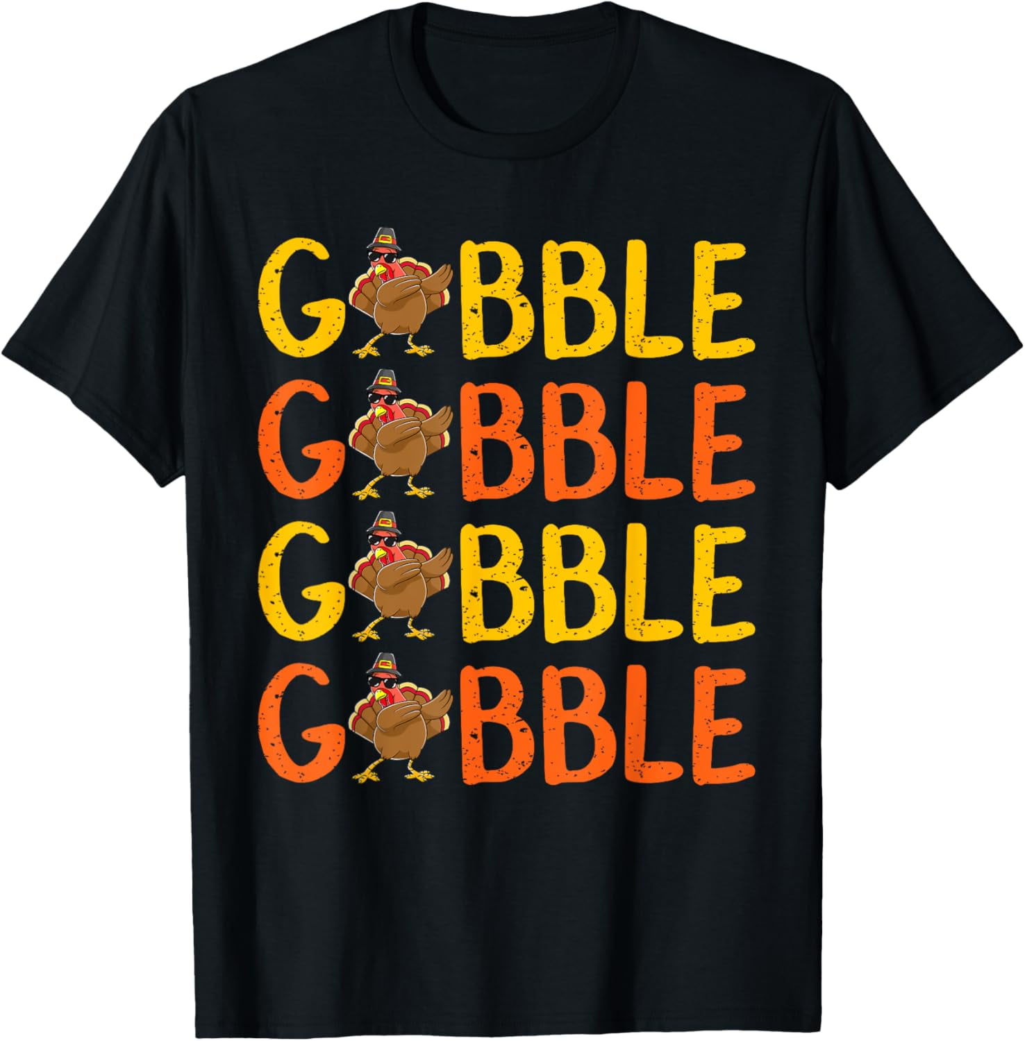 Dabbing Gobble Gobble Turkey Thanksgiving Tee Gift Idea T-Shirt ...