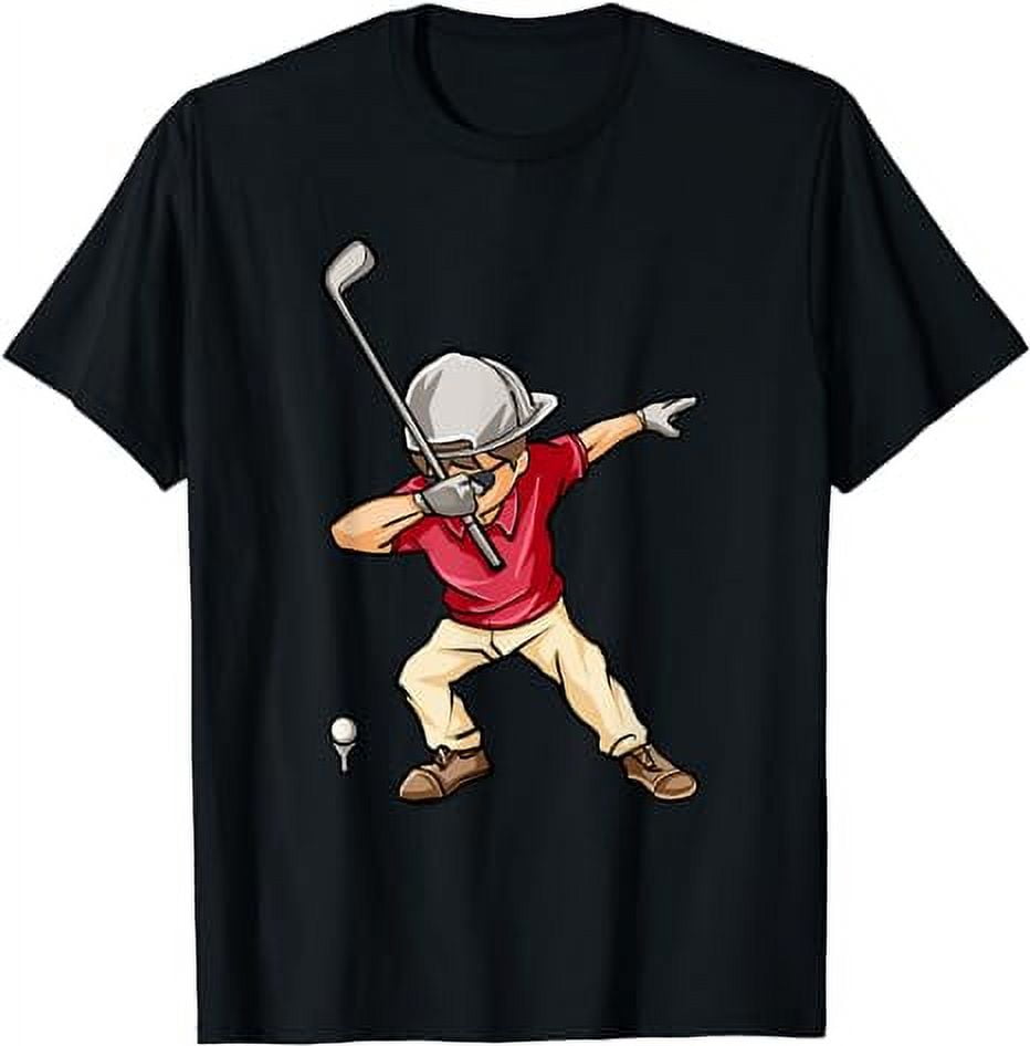 Dabbing Golf Player Golfer Golfing Funny Kids Boys Dab Dance T-Shirt ...