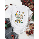 Dabbing Goose In St Nick Hat Christmas Lights Holiday Fun up to Size ...