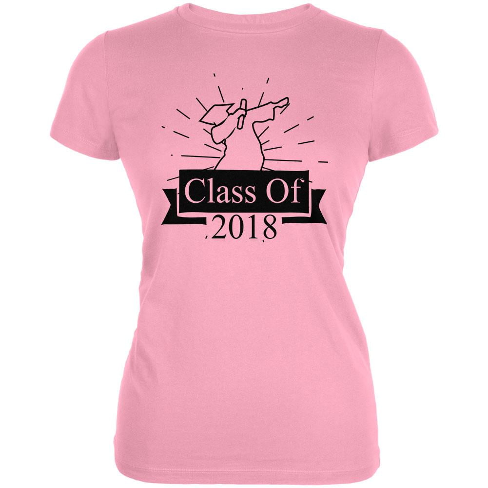 dabbing graduate class of 2018 outline juniors soft t shirt - Walmart.com