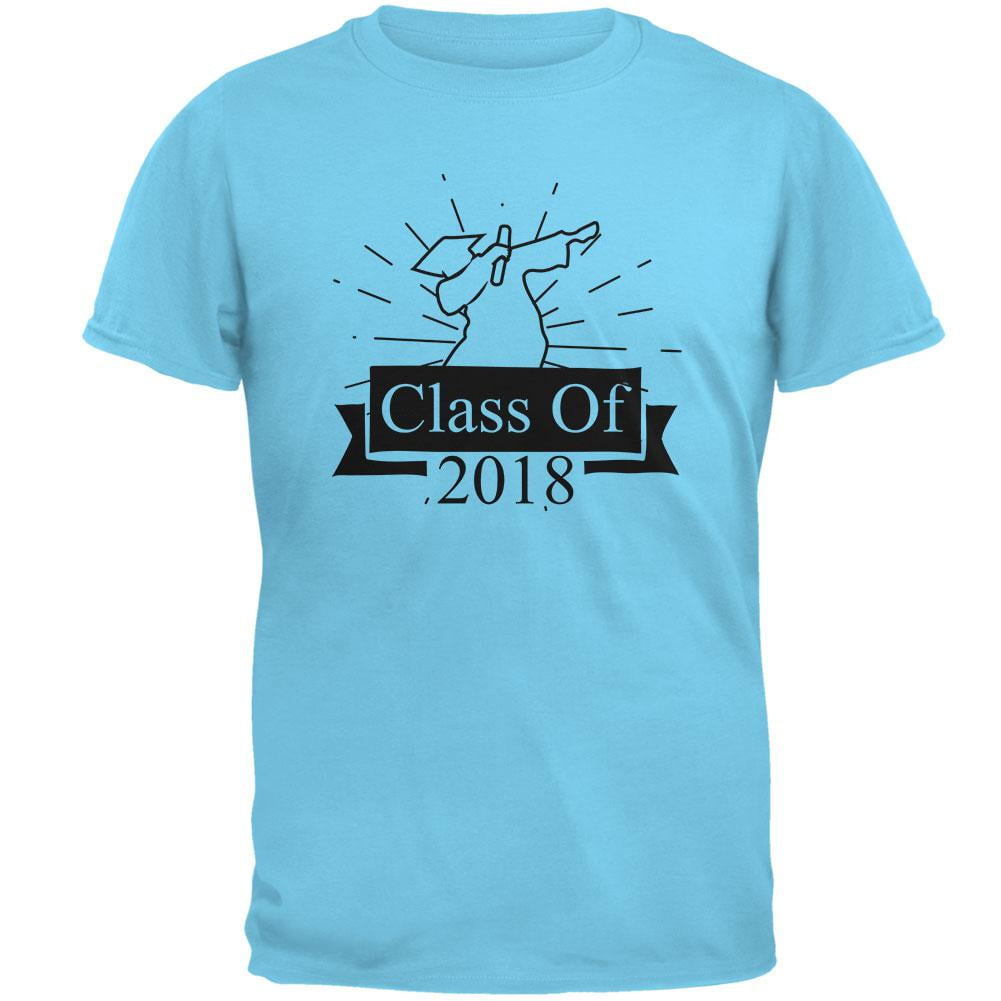 Dabbing Graduate Class Of 2018 Outline Mens T Shirt Sky SM - Walmart.com