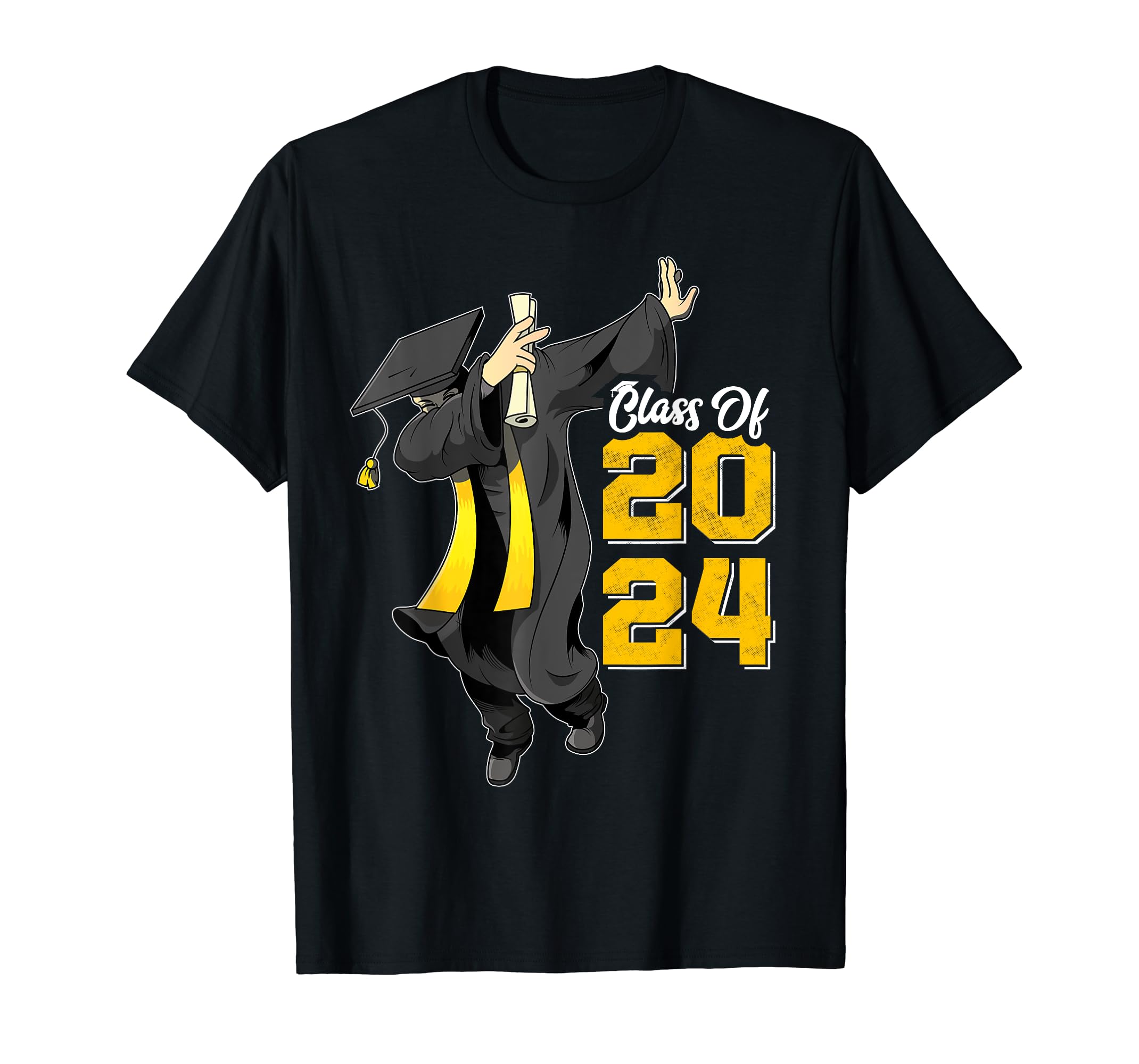 Dabbing Graduation Class Of 2024 Gift Men Funny Graduation T-Shirt ...