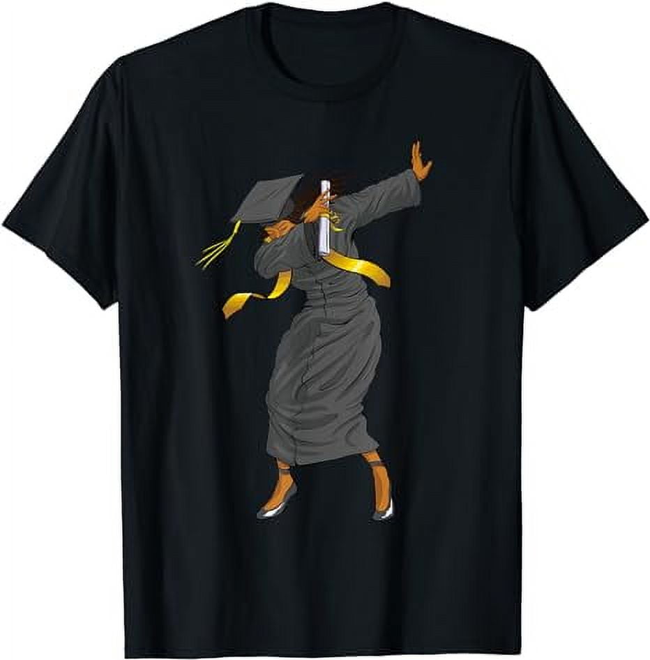 Dabbing Graduation Class Of 2024 Gift Woman Black Graduation T-Shirt ...