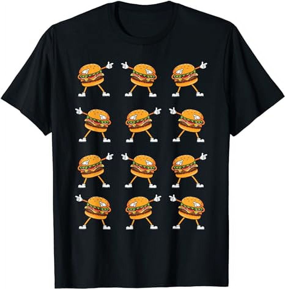 Dabbing Hamburger Cheeseburger, Dancing, Burger Lovers, Cute T-Shirt ...