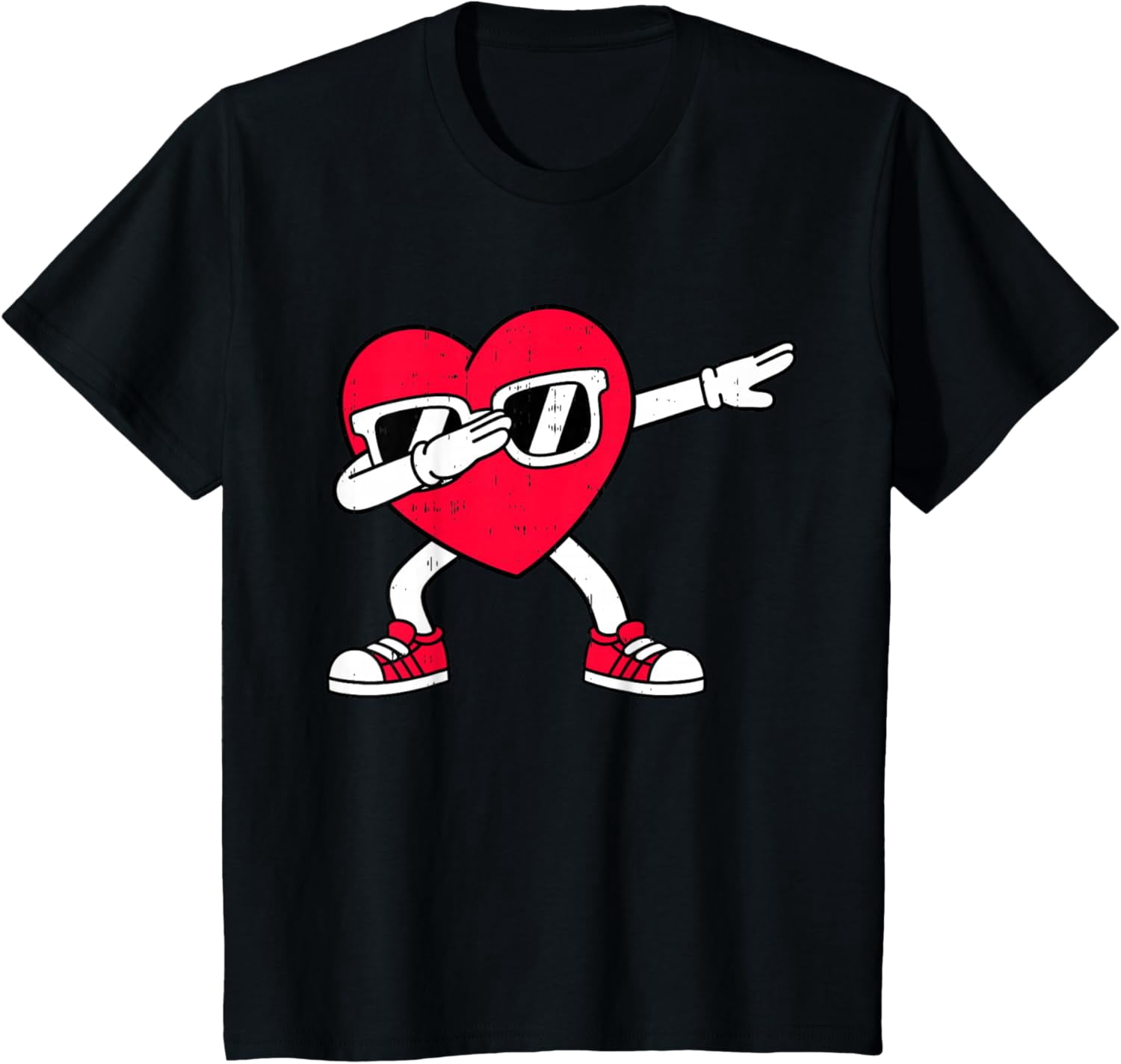 Dabbing Heart Dab Valentines Day for Teens Boys Kids T-Shirt - Walmart.com