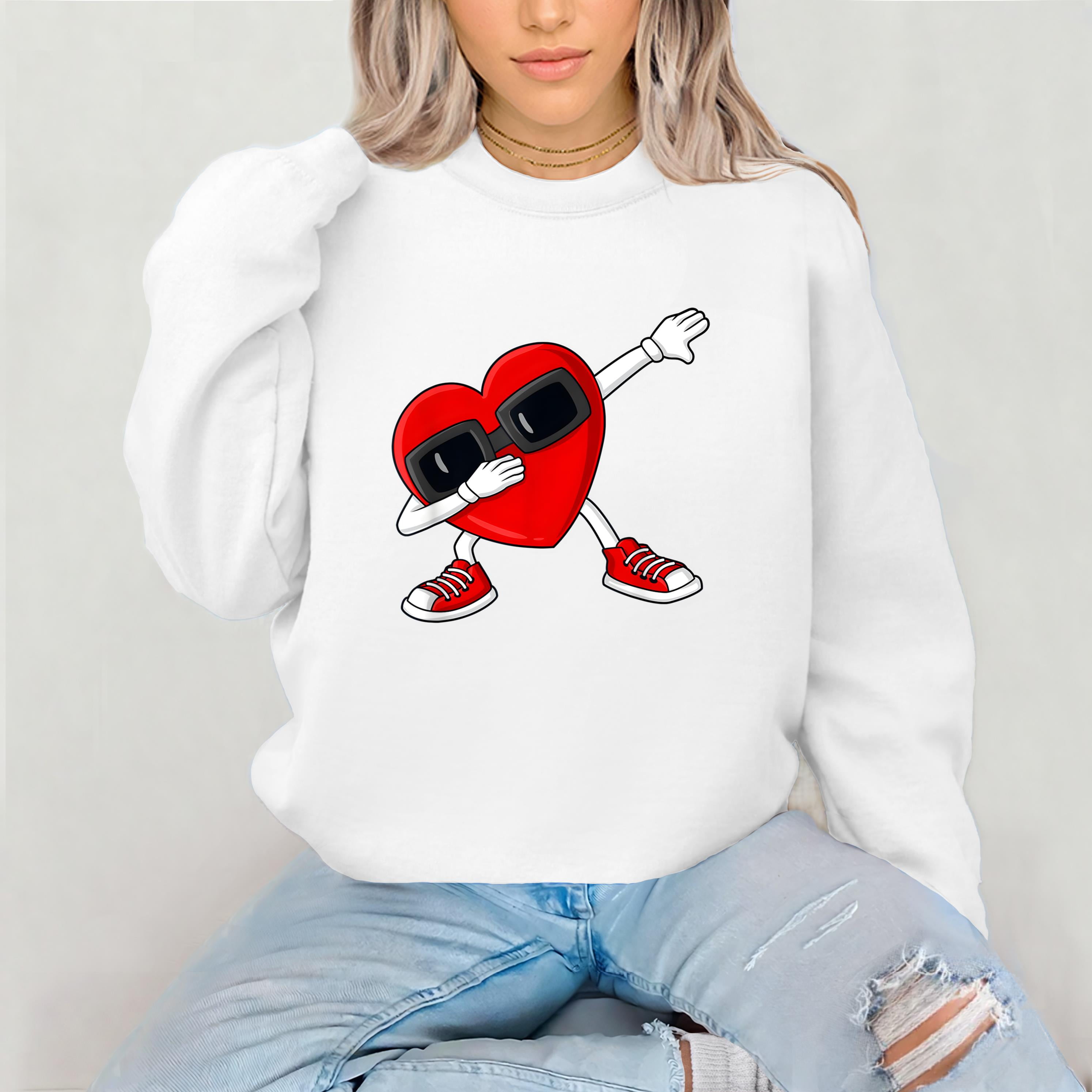 Dabbing Heart Unisex T-Shirt/Sweatshirt/Hoodie - Valentine's Day Dance ...