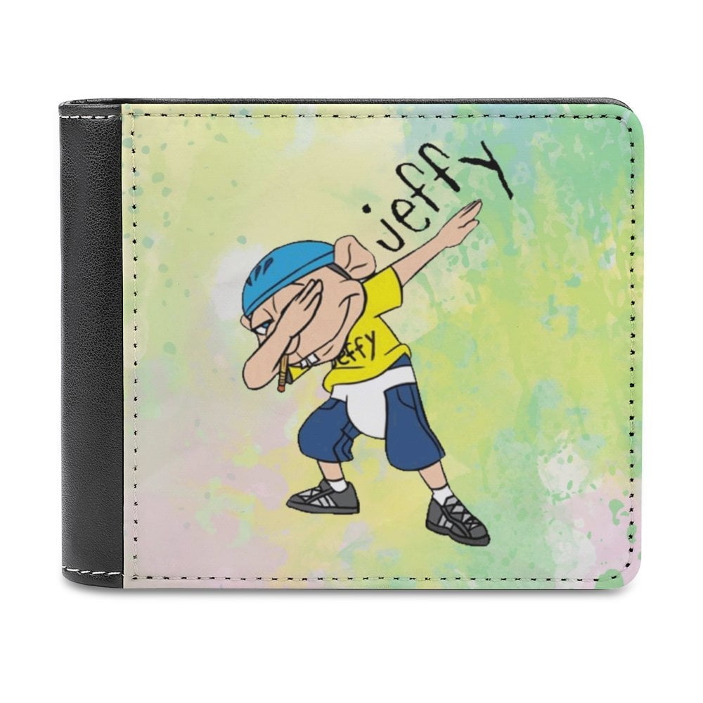 Dabbing Jeffy SML PU Leather Wallet With Card Slots Bifold Wallet Money ...