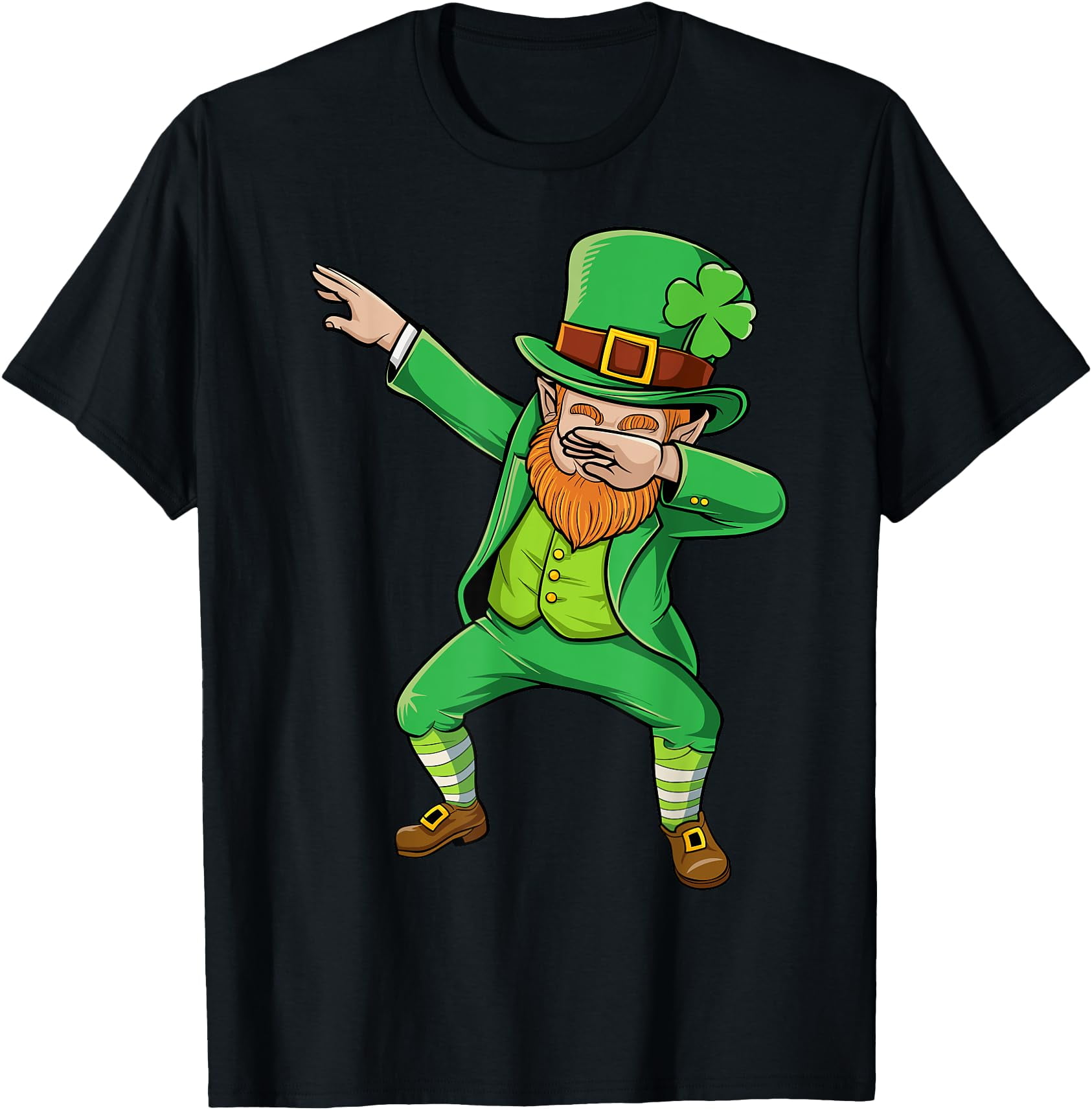 Dabbing Leprechaun Dab Dance 2025 Fun Celebration Tee St. Patrick’s Day ...