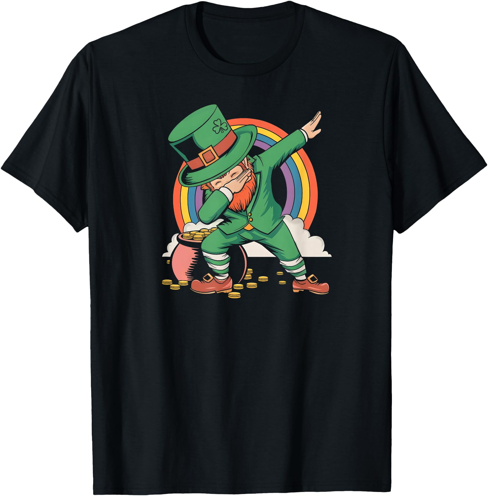 Dabbing Leprechauns 2025 Fun Celebration Tee Lucky Shamrock Sweatshirt ...
