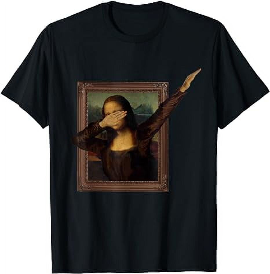 Dabbing Mona Lisa, Painting, La Gioconda T-Shirt - Walmart.com
