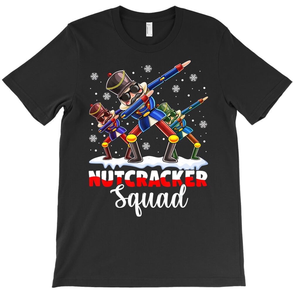 Dabbing Nutcracker Squad Deez Nuts Funny Christmas Themed Holiday Meme H792 T-Shirt, for Men and ...