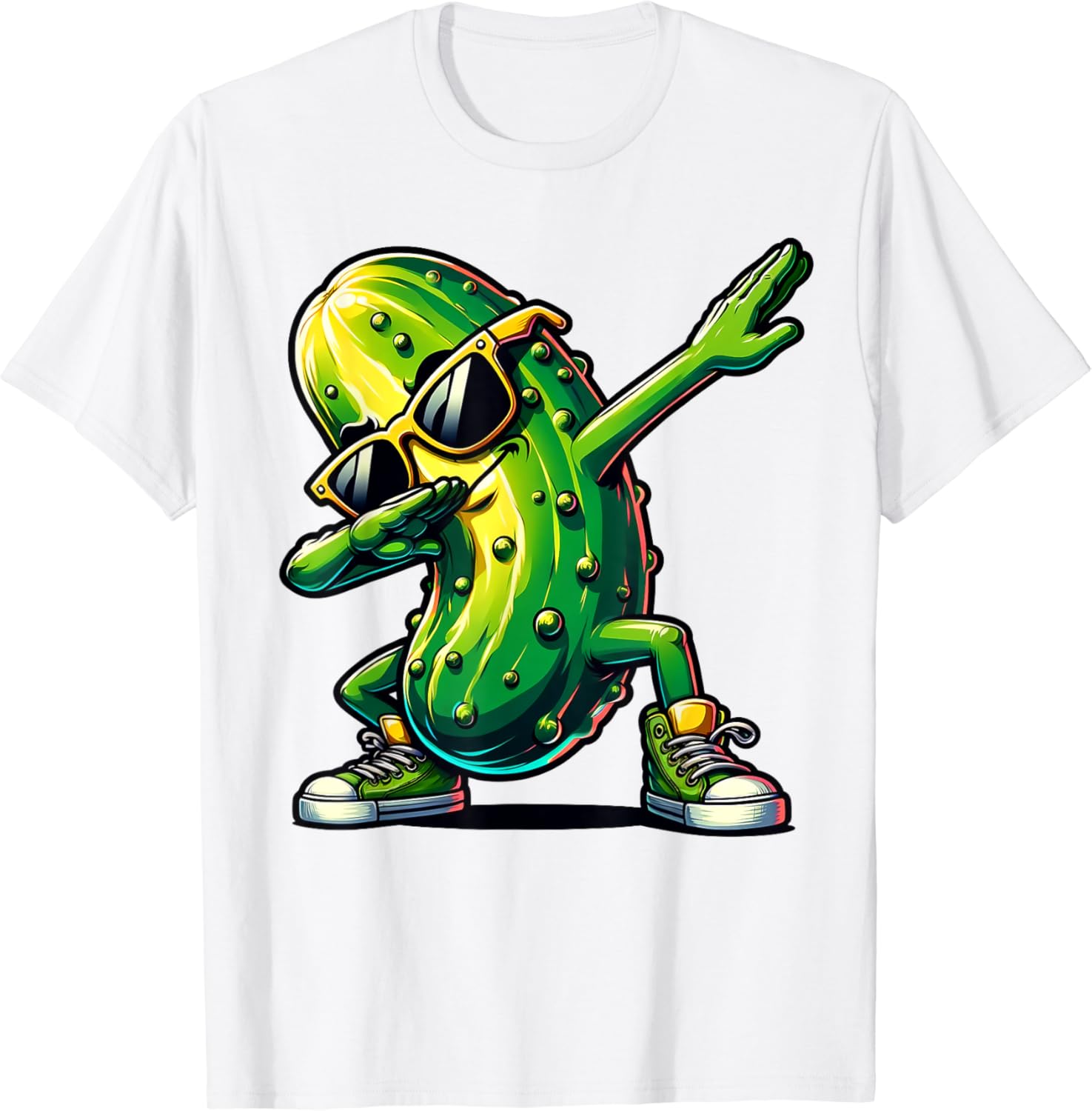 Dabbing Pickle Dancing Cucumber Pickle Lover Dab T-Shirt - Walmart.com