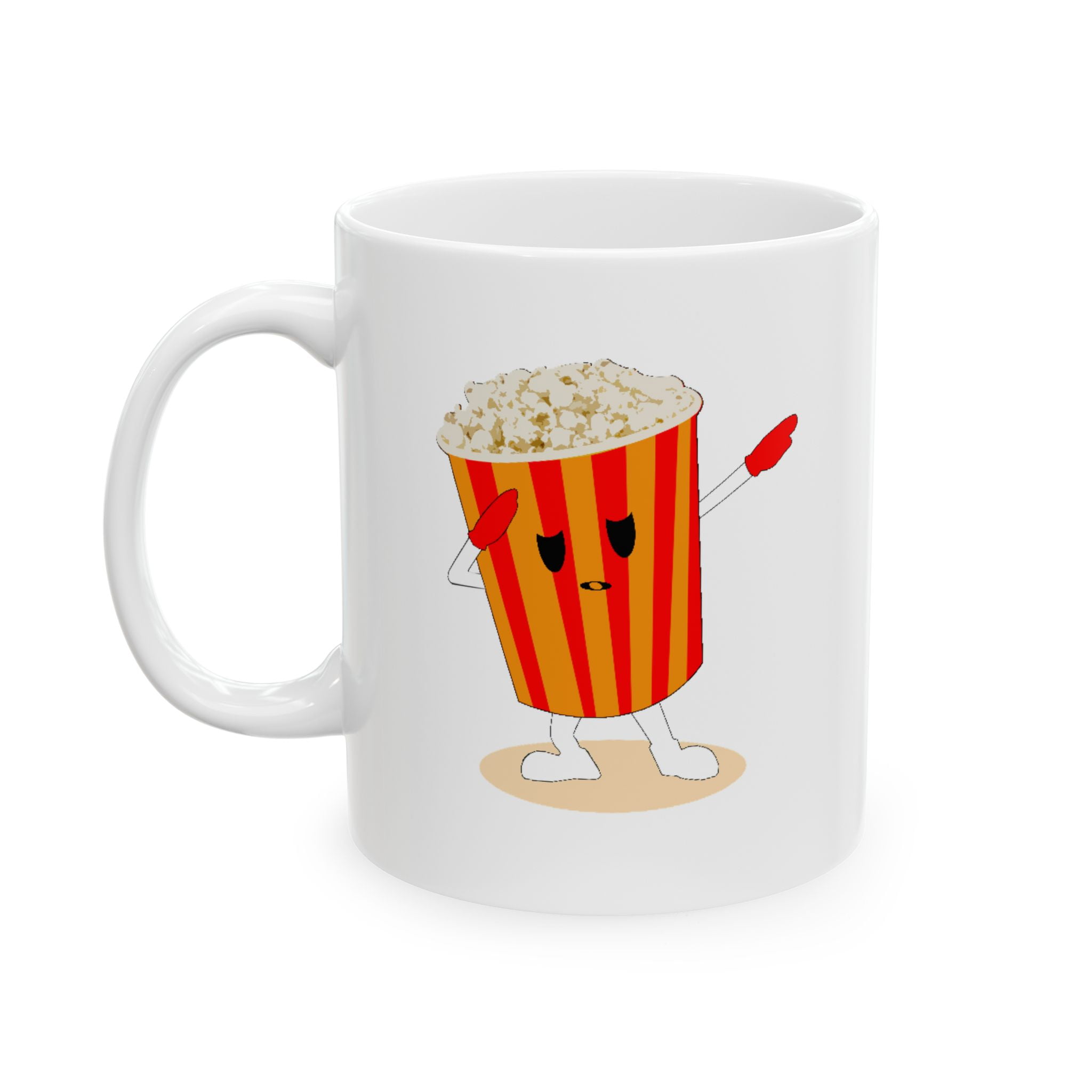 Funny Popcorn Mug - Dabbing Popcorn Bucket Design - Cool Movie Time ...