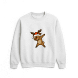 Dabbing Reindeer Funny Holiday Meme Festive Ugly Sweater Cartoon ...