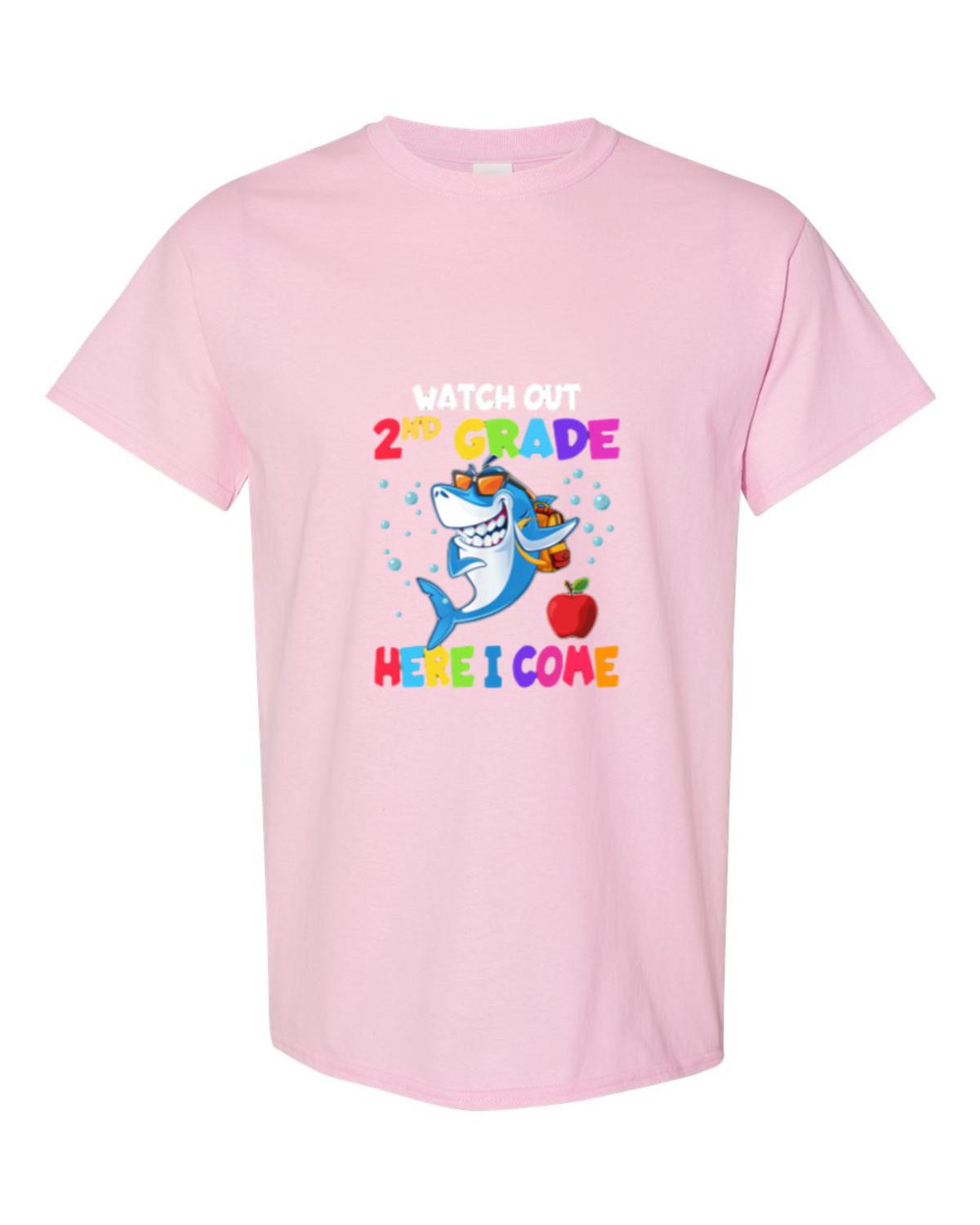 Dabbing Shark Student Watch Out Second Grade Here I Come Gift Unisex T ...