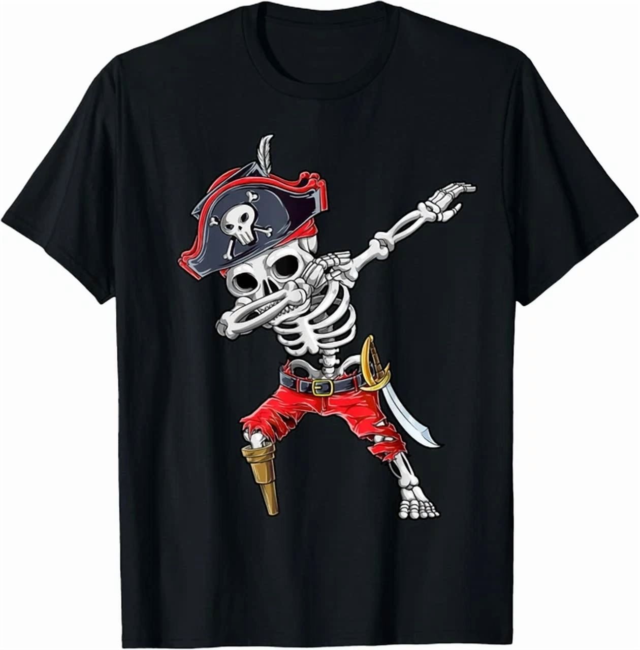 Dabbing Skeleton Pirate Jolly Roger Gift Unisex S-5Xl T-Shirt - Walmart.com