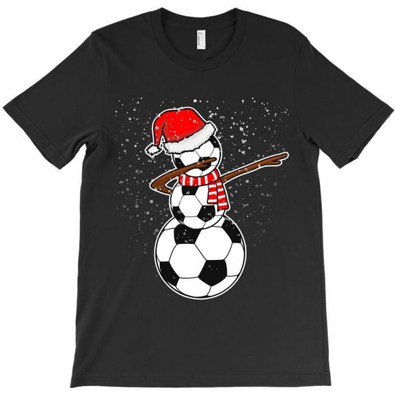 Dabbing Snowman Funny Soccer Holiday Sports Graphic - Last-Minute Gift ...